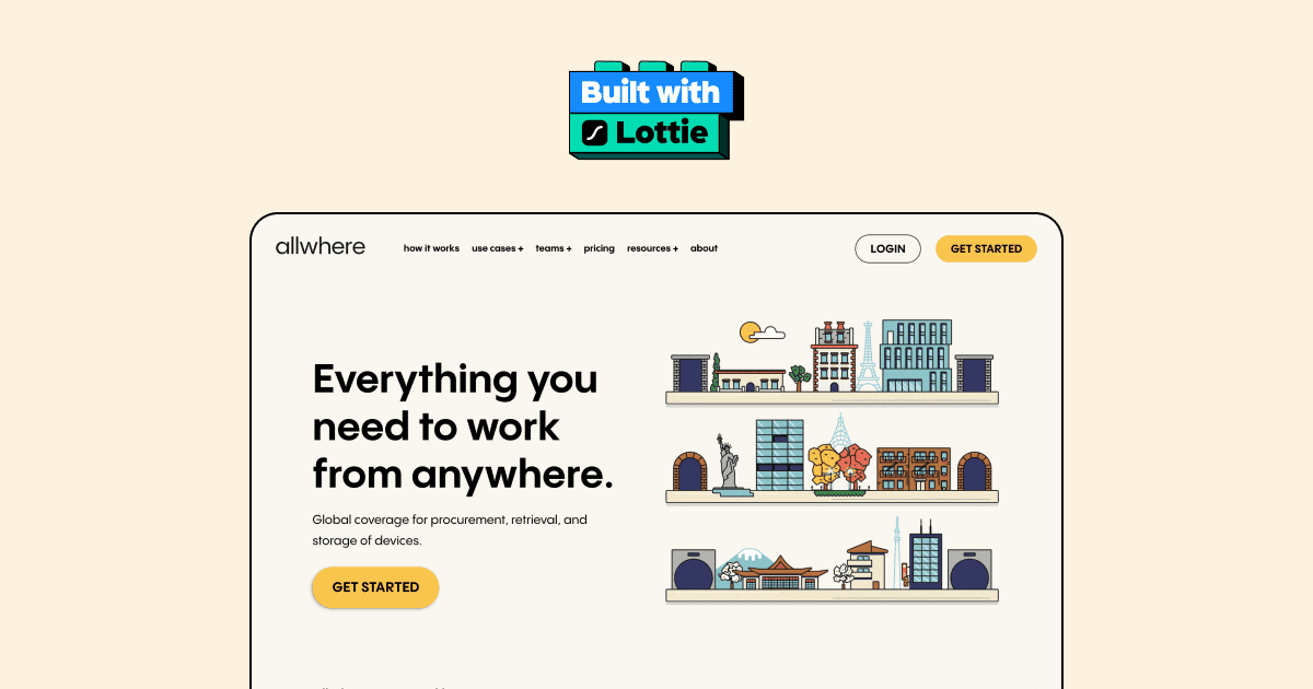 Allwhere - allwhere - Built with Lottie - LottieFiles