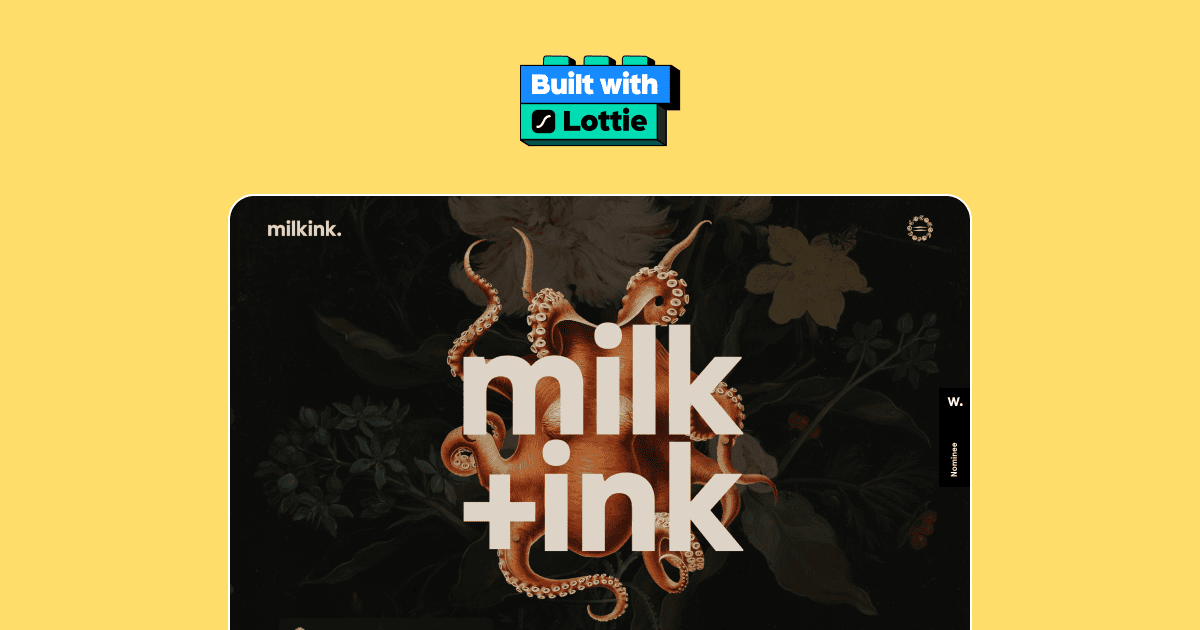 Milkink - Milkink Creative Studio - Built with Lottie - LottieFiles