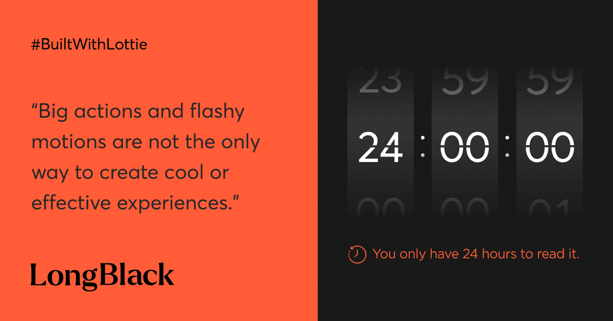 LongBlack – Case Studies – LottieFiles