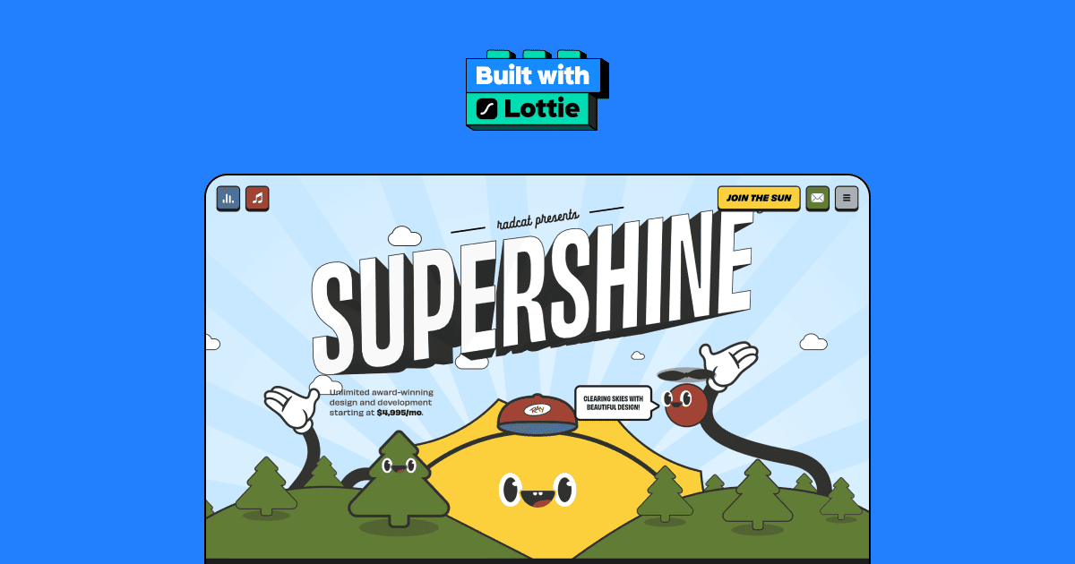 SuperShine Webflow Showcase - Supershine - Built with Lottie - LottieFiles